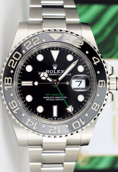 ROLEX Stainless Steel GMT Master II Bruce Wayne Box & Card Model 12671 ...