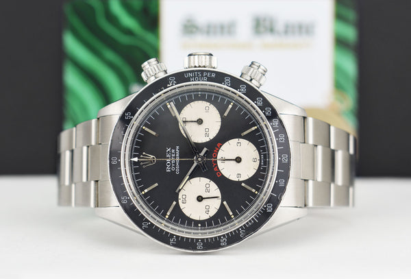 Rare Rolex Stainless Steel Daytona "Big Red" Reverse Panda Dial - Atel ...